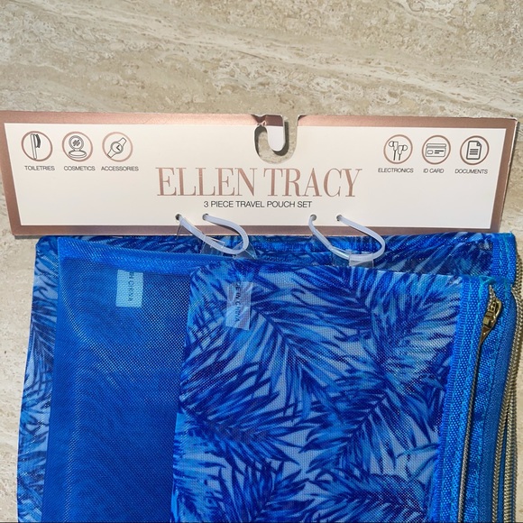 Ellen Tracy | Bags | Ellen Tracy 3 Piece Travel Pouch Set | Poshmark